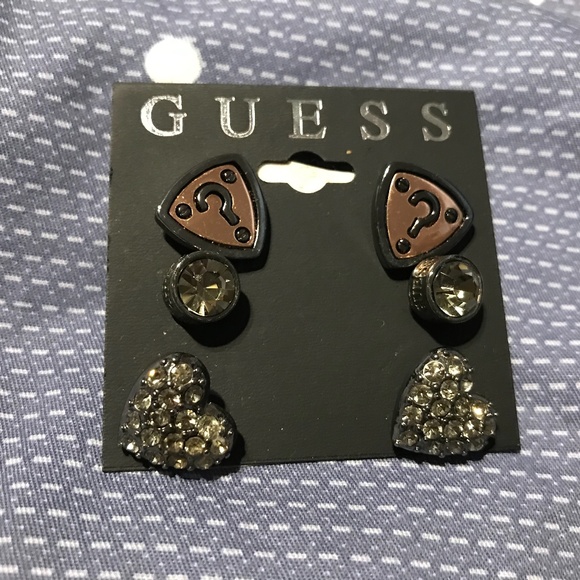 Guess | Jewelry | Guess 3 Pair Earring Set | Poshmark
